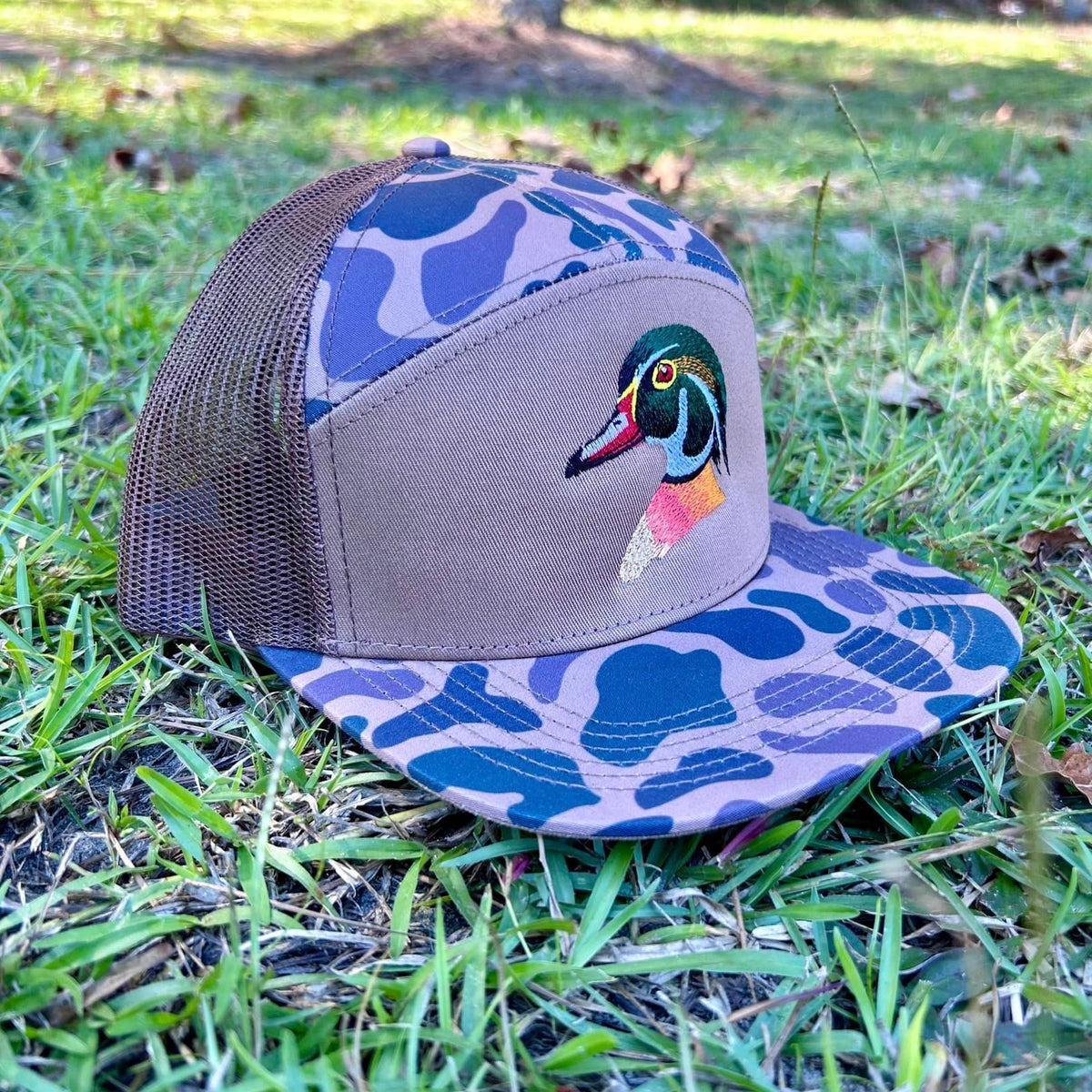 7 Panel Camo Wood Duck Hat – Blackwater Custom Apparel